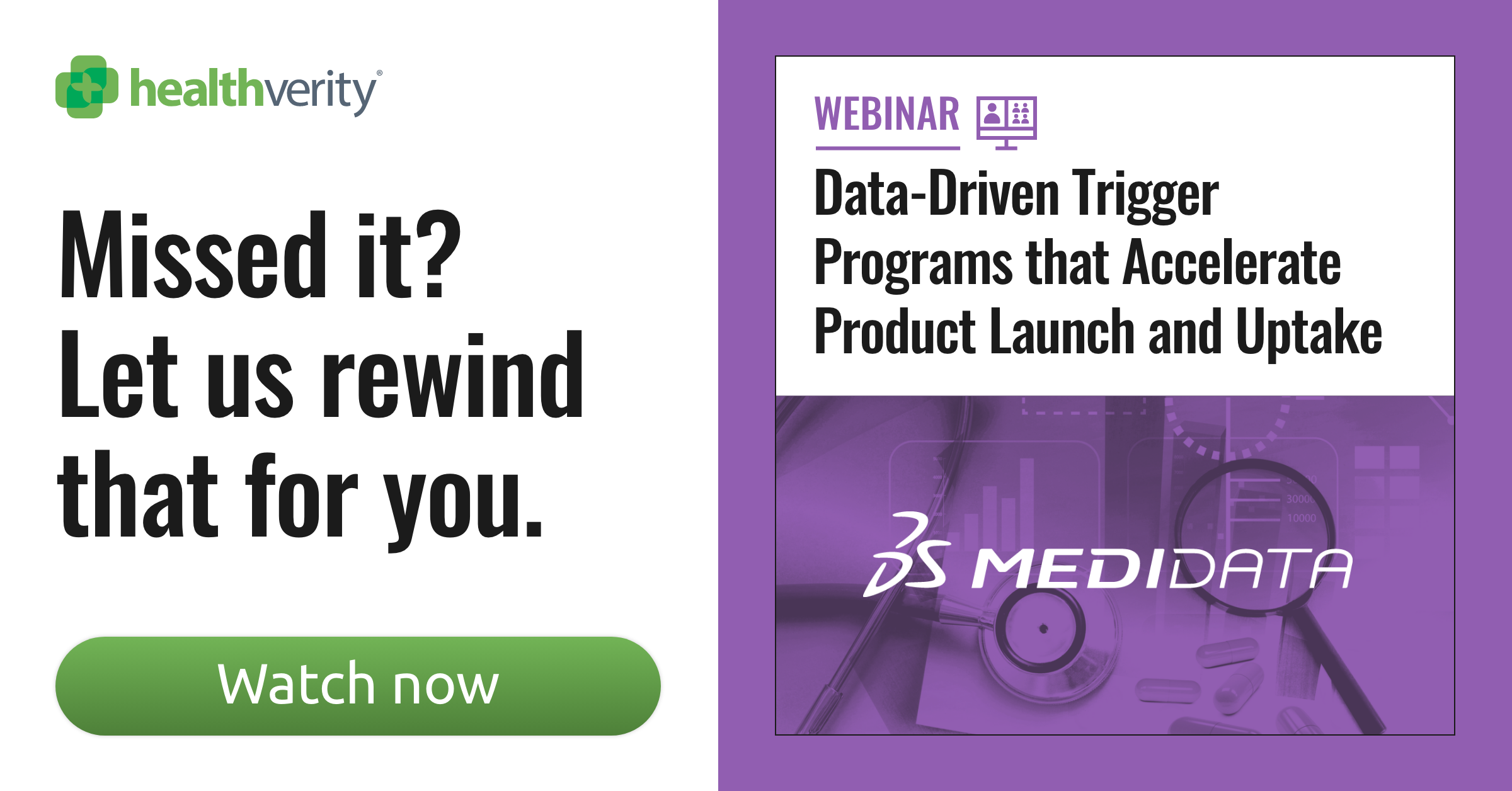 HealthVerity Plus Medidata Webinar: Data Driven Trigger Programs